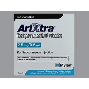 ARIXTRA Fondaparinux Sodium 2.5mg / 0.5mL Solution for IV/SC Injection ...